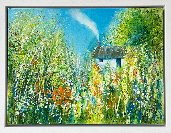 Gardeners Cottage - Mixed Media Painting - Beverley Perry Artist